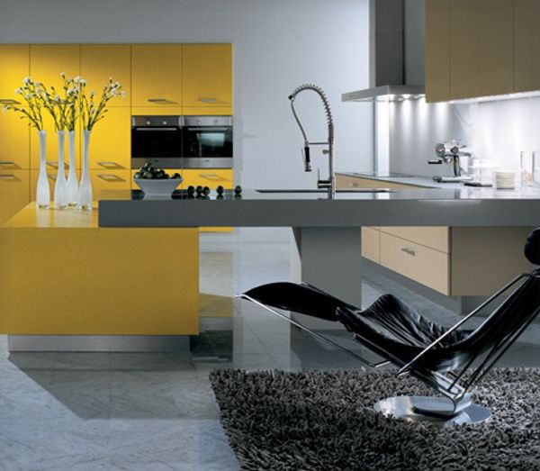 kitchen set ACP kuning – Kitchen set Alumunium ACP